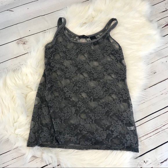 New York & Company | Tops | Ny Co Medium Gray Or Copper Lace Cami ...
